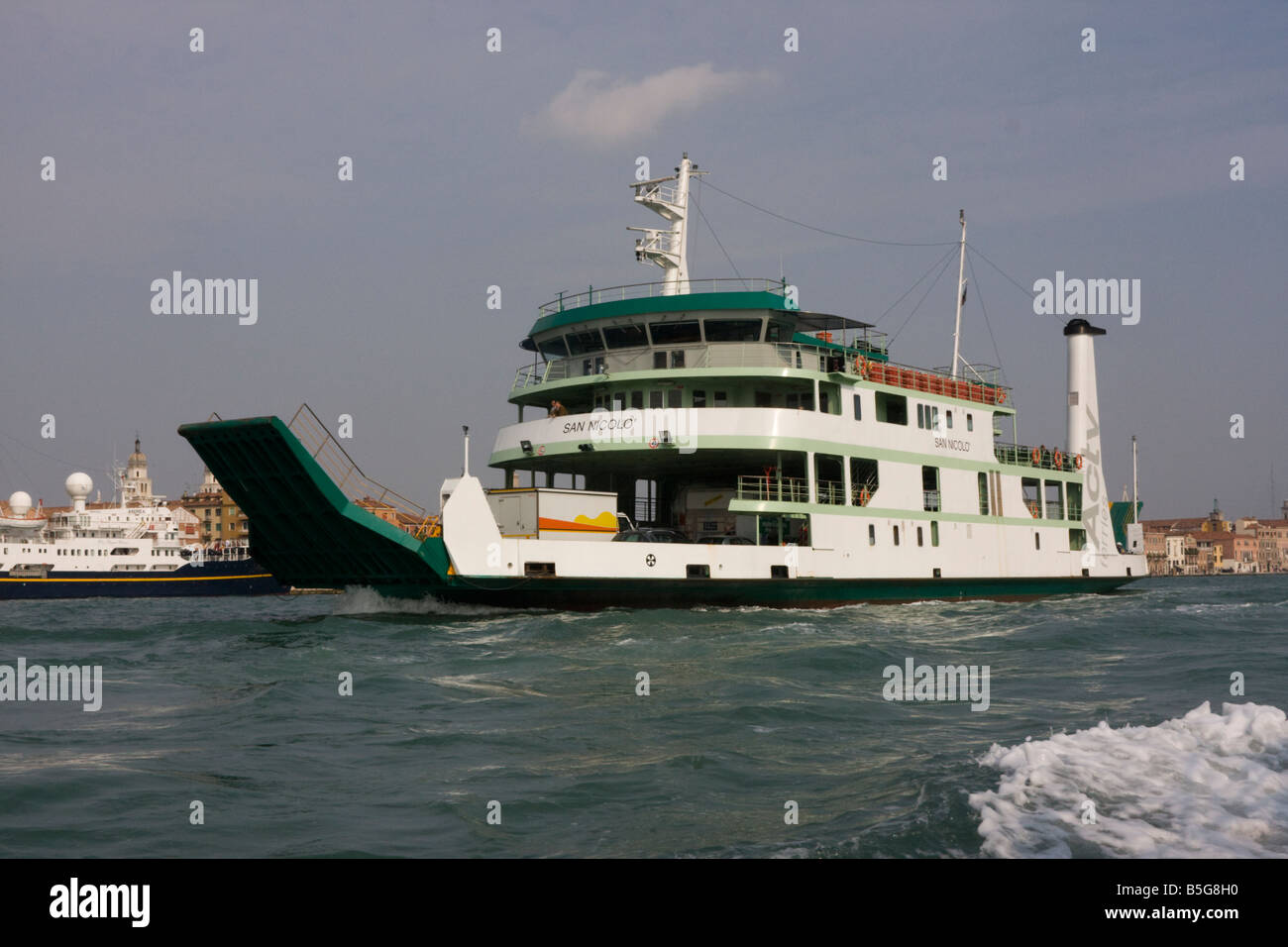 EU Venice Italy Car ferry Stock Photo - Alamy