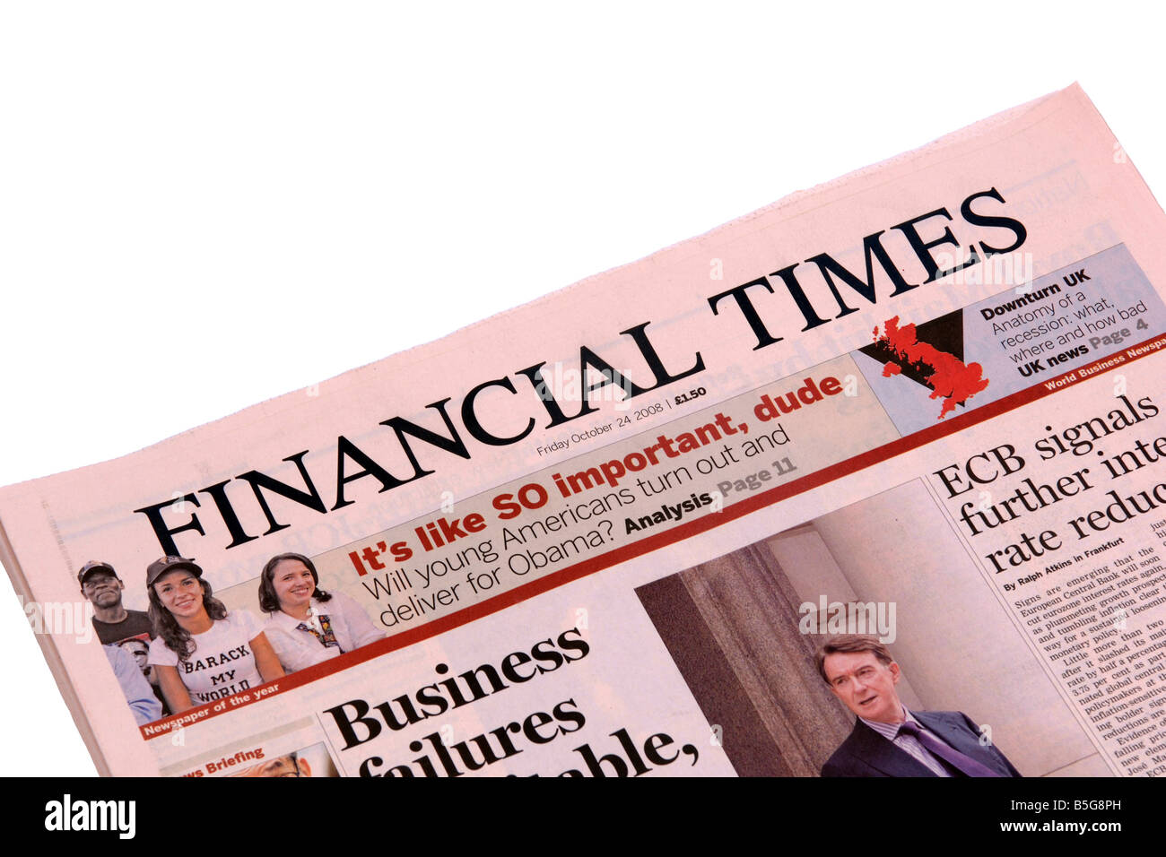 Financial times newspaper cut out hi-res stock photography and images ...