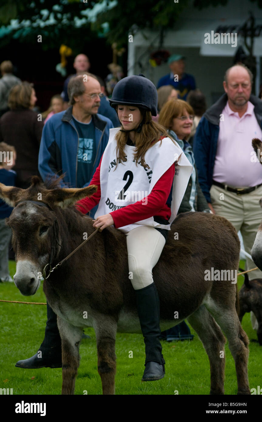 Donkey Derby Rider Wearing Number 2 Two Godstone Village Summer Fete ...