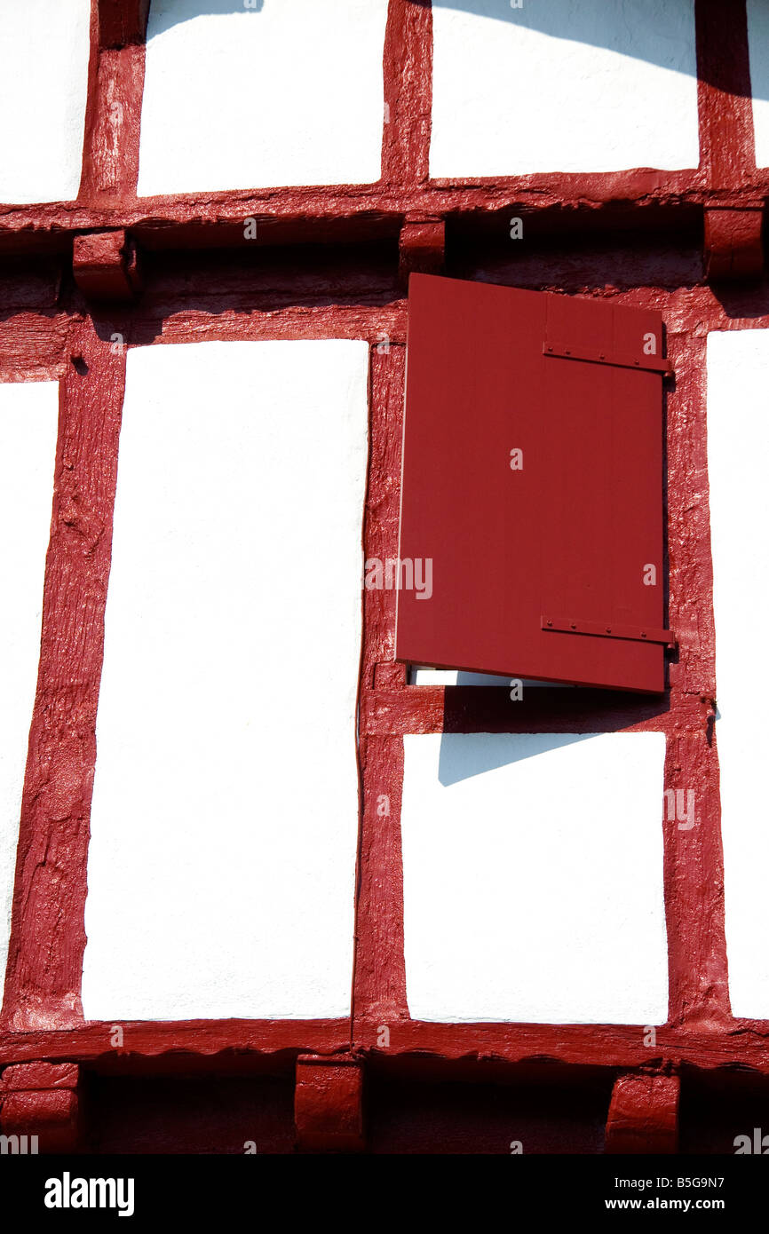 Basque architecture in the village of Ainhoa Pyrenees Atlantiques ...