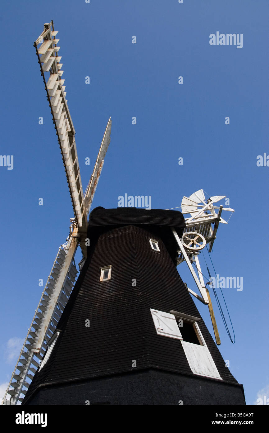 Windmill at Sarre Stock Photo - Alamy