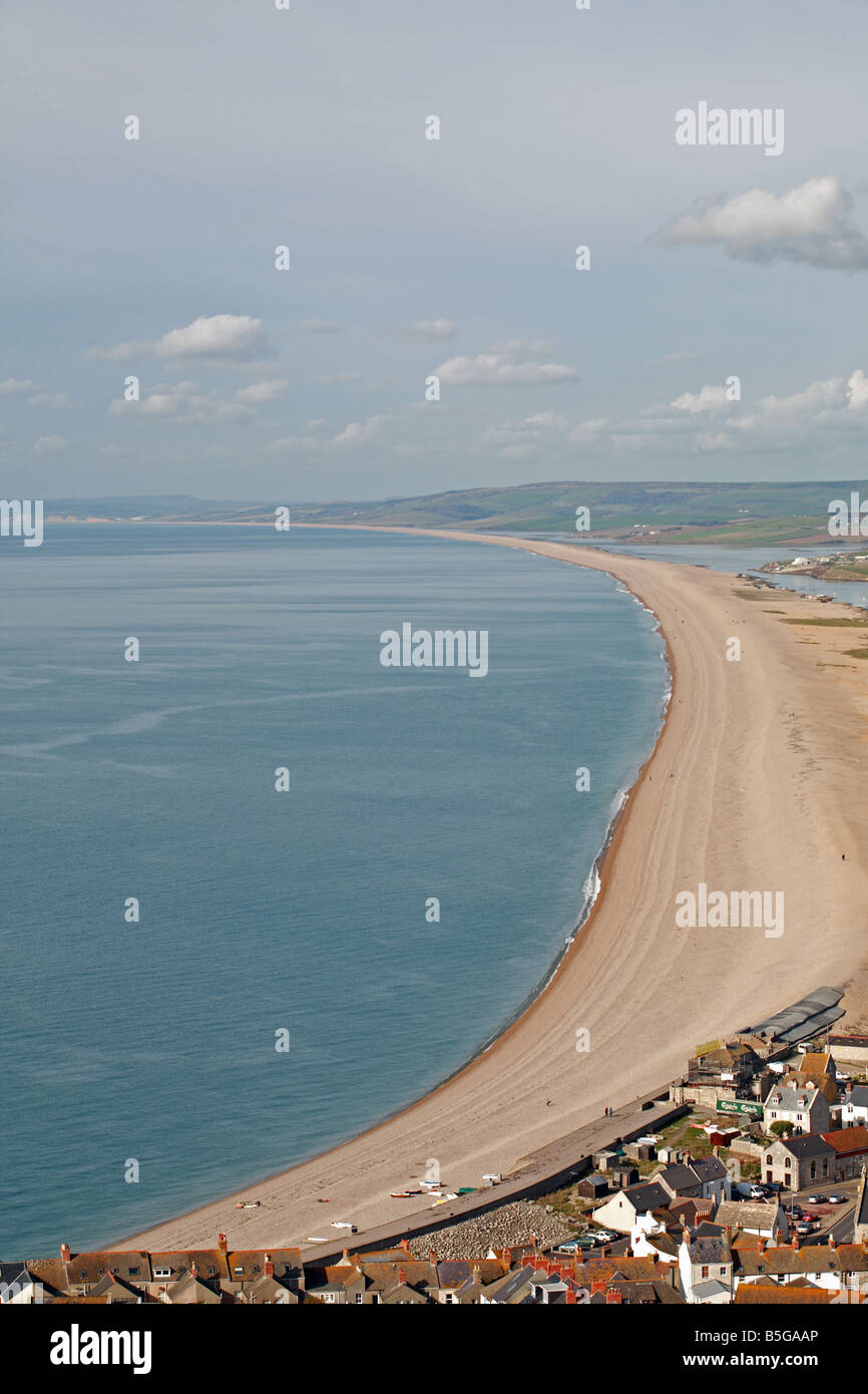 Chisel beach Dorset view from portland bill Stock Photo - Alamy