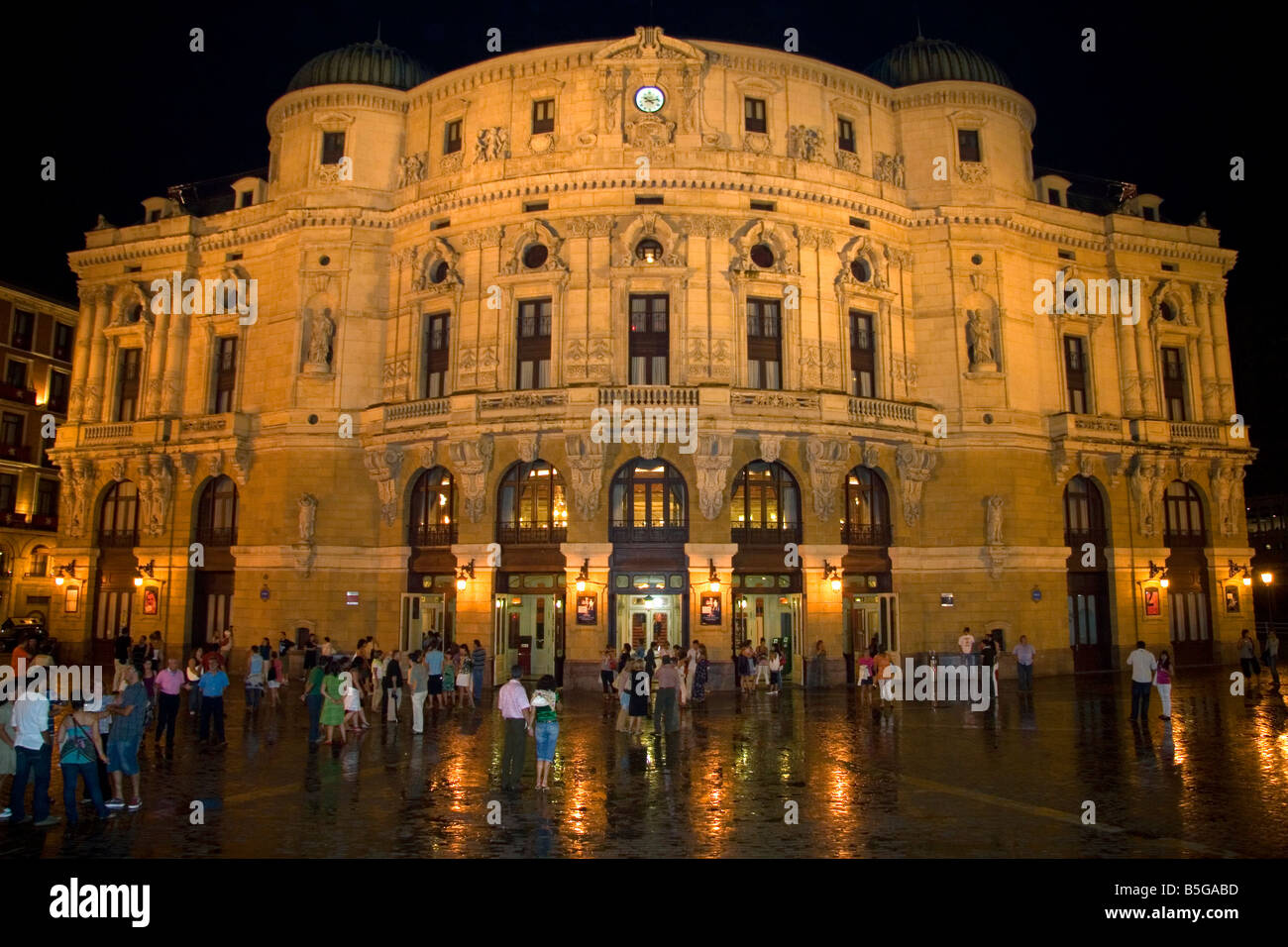 The Teatro Arriaga in the city of Bilbao Biscay Basque Country northern ...
