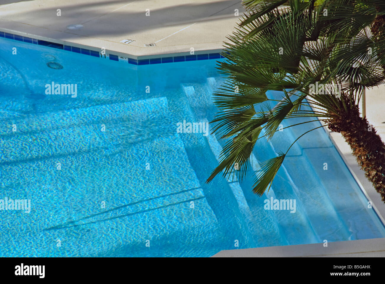 Swimming Pool Aqua Marine Water Looking Down Stock Photo - Alamy