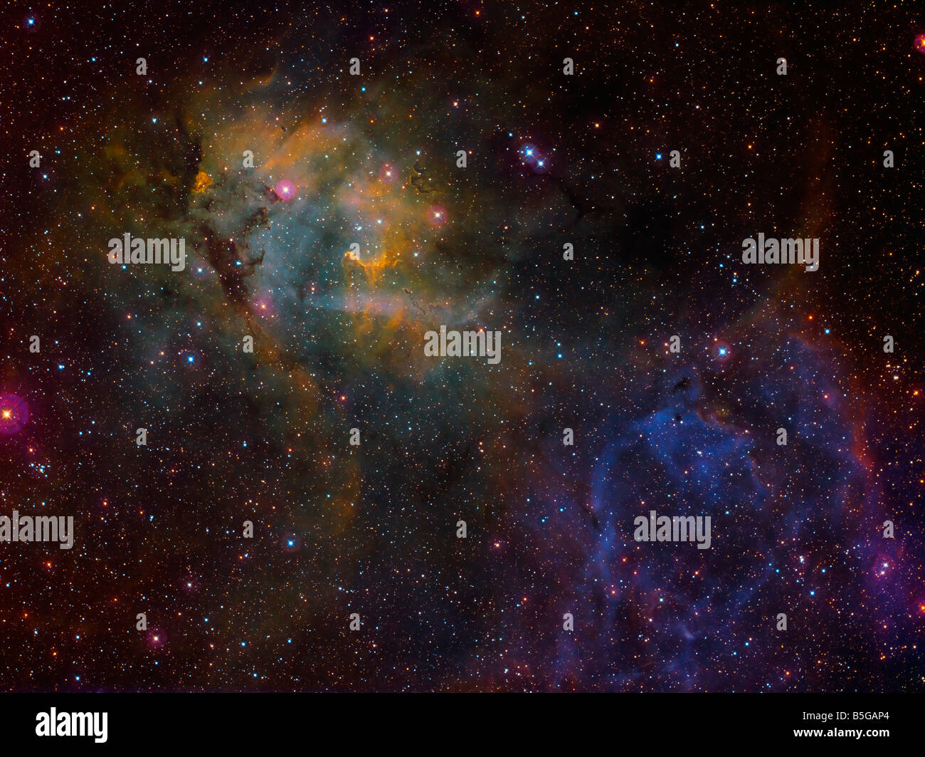 Sharpless 2-132 emission nebula Stock Photo - Alamy