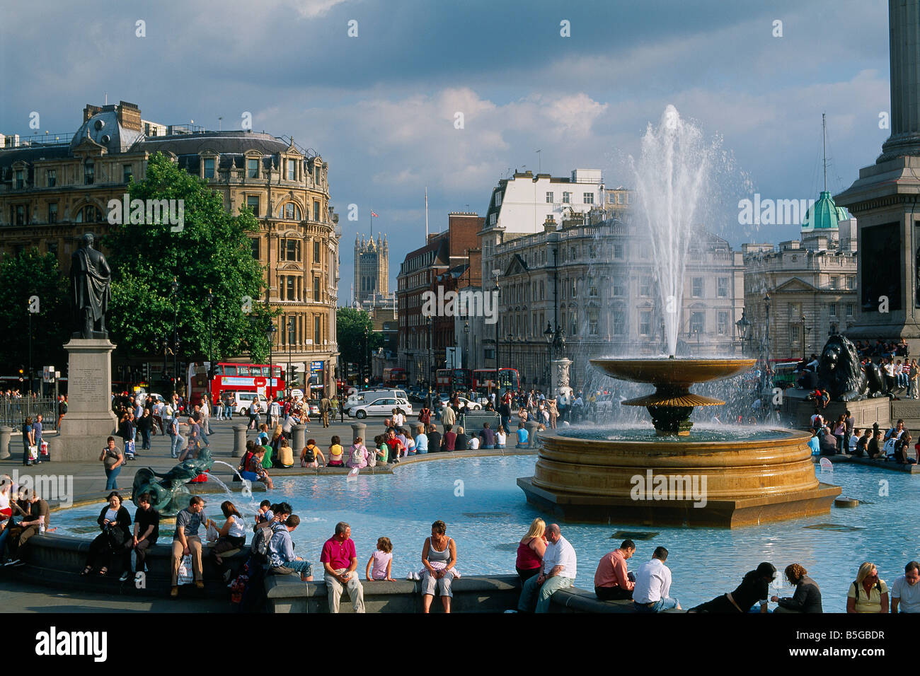 Great Britain - London - St James's district - Trafalgar square Stock ...