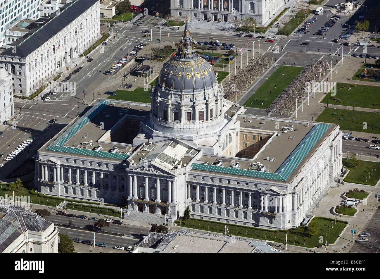 San francisco city hall civic center hi-res stock photography and ...