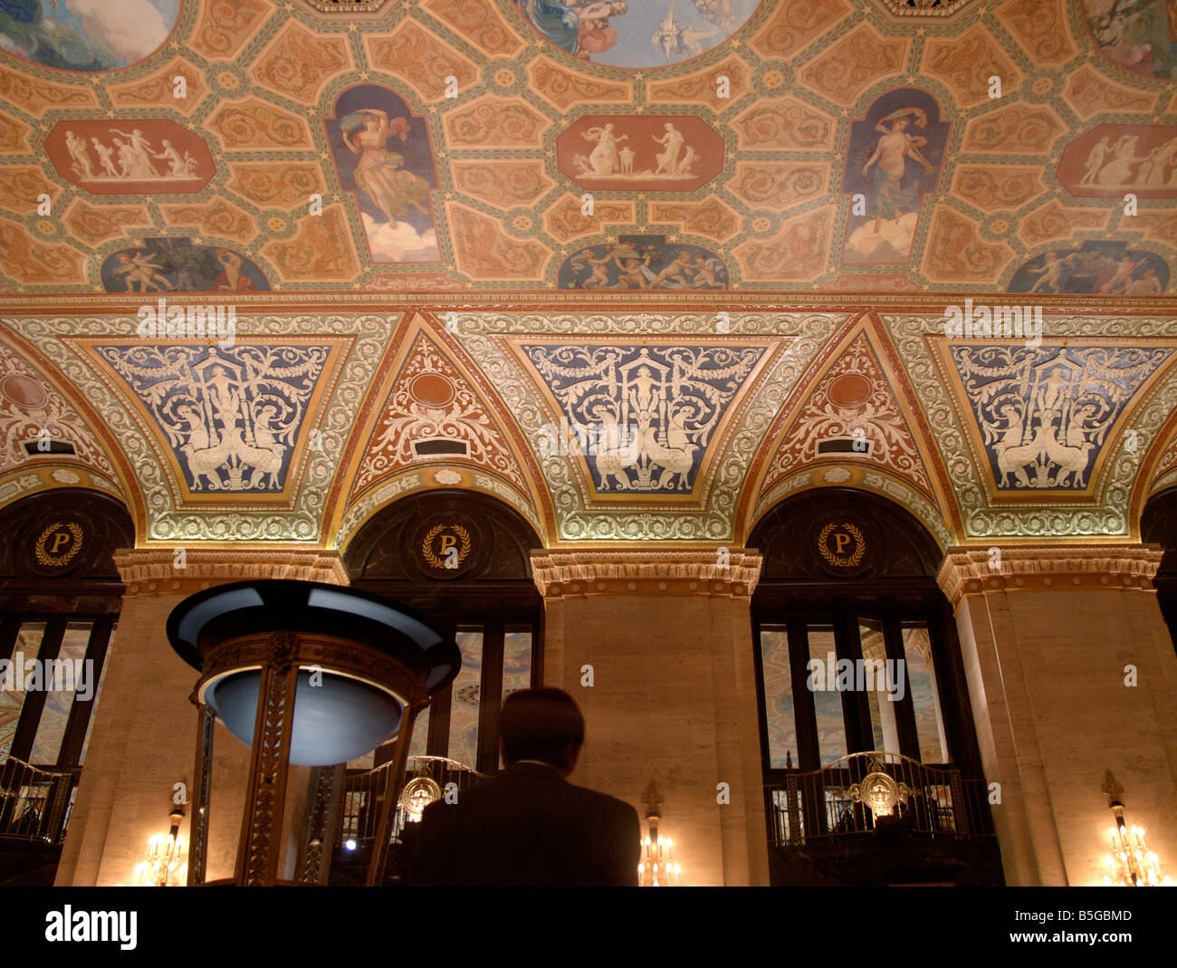 Main Hall of the Palmer House Hilton Hotel. The Loop. Chicago, Illinois ...
