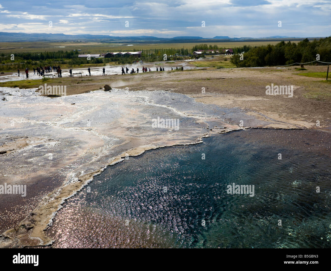 Blesi geothermal hot springs at Stóri Geysir in Iceland Stock Photo - Alamy