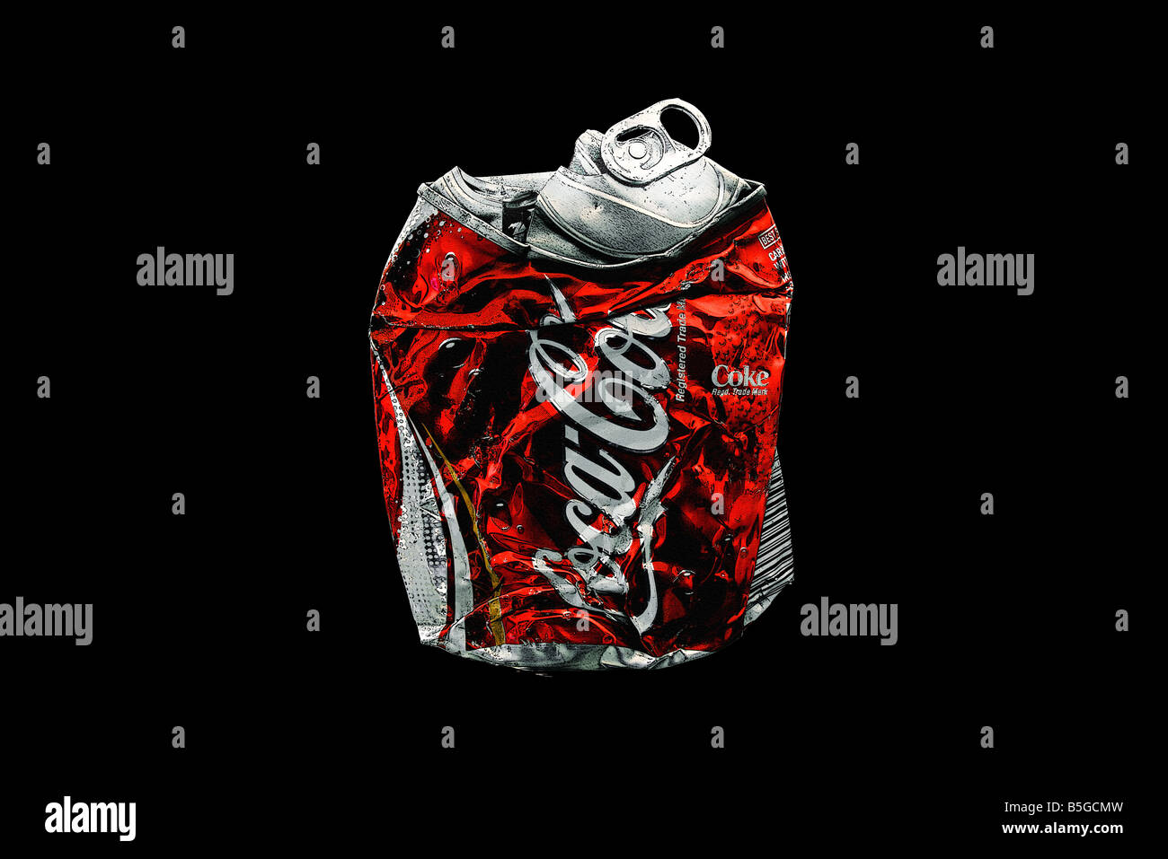 coke can crushed Stock Photo - Alamy