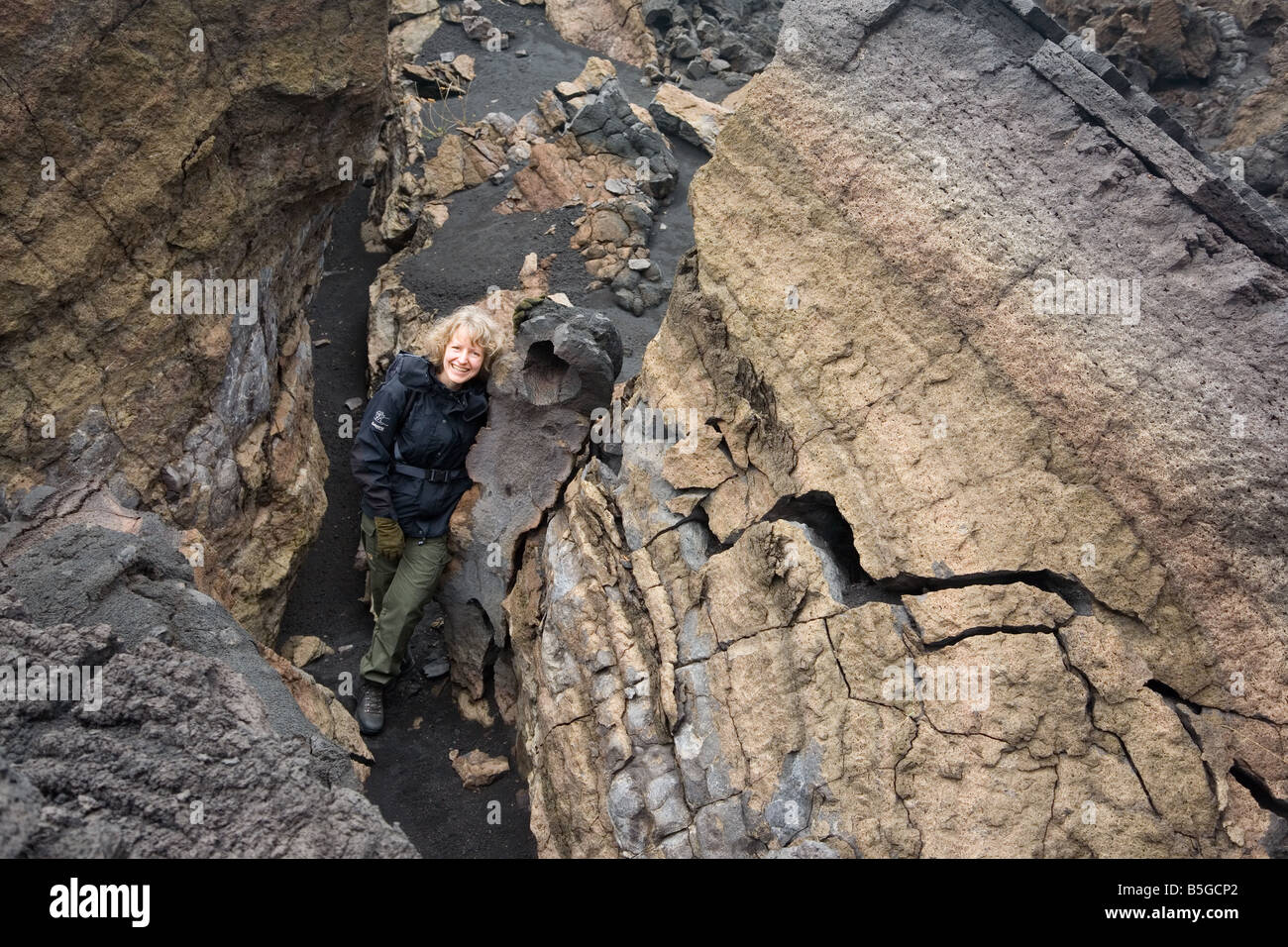 Volcano crack lava hi-res stock photography and images - Alamy