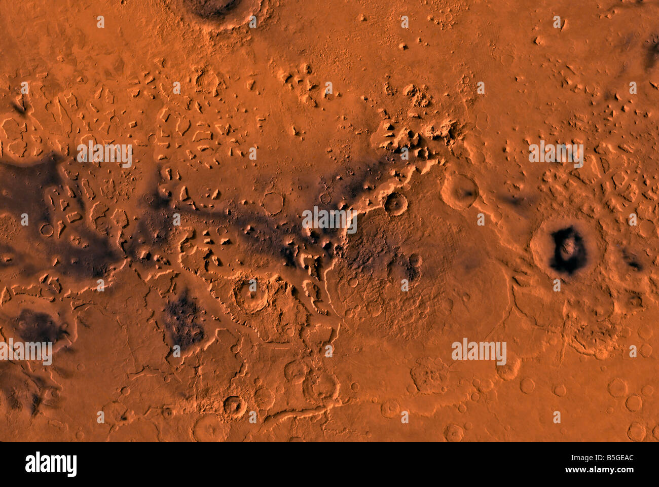 Ismenius Lacus region of Mars Stock Photo - Alamy