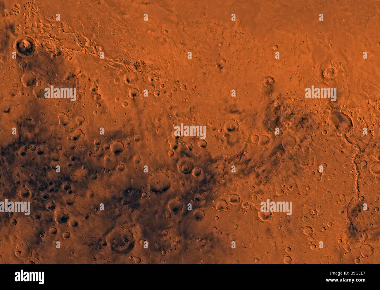 Aeolis region of Mars Stock Photo - Alamy