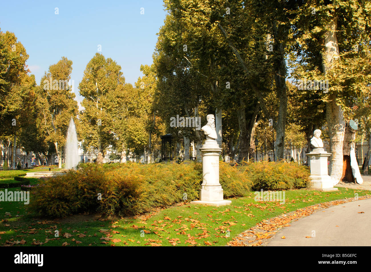 Zrinjevac Park in the centre of Zagreb Croatia Stock Photo - Alamy