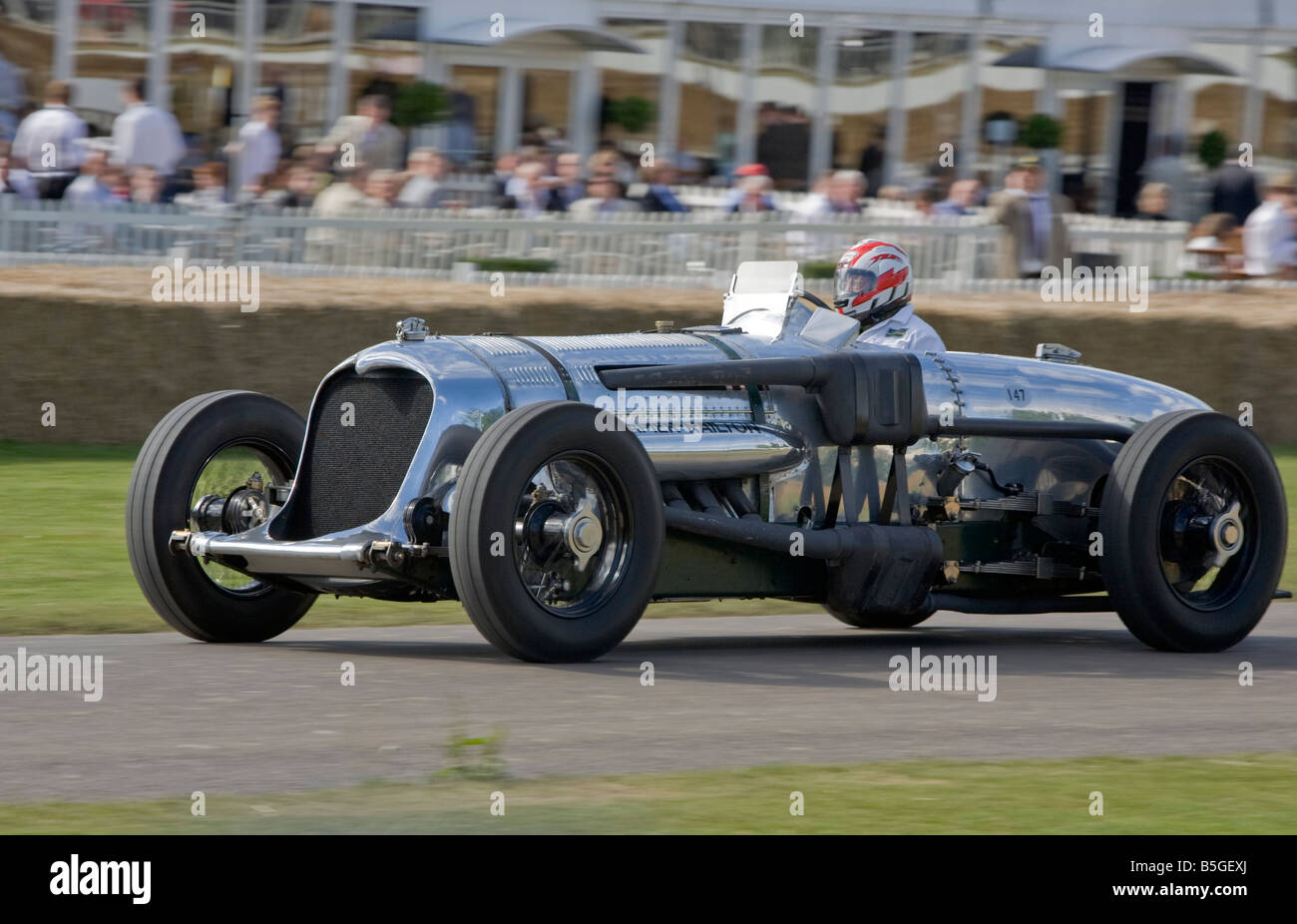 Napier Railton classic car racer 1930's automobile at Goodwood Festival ...