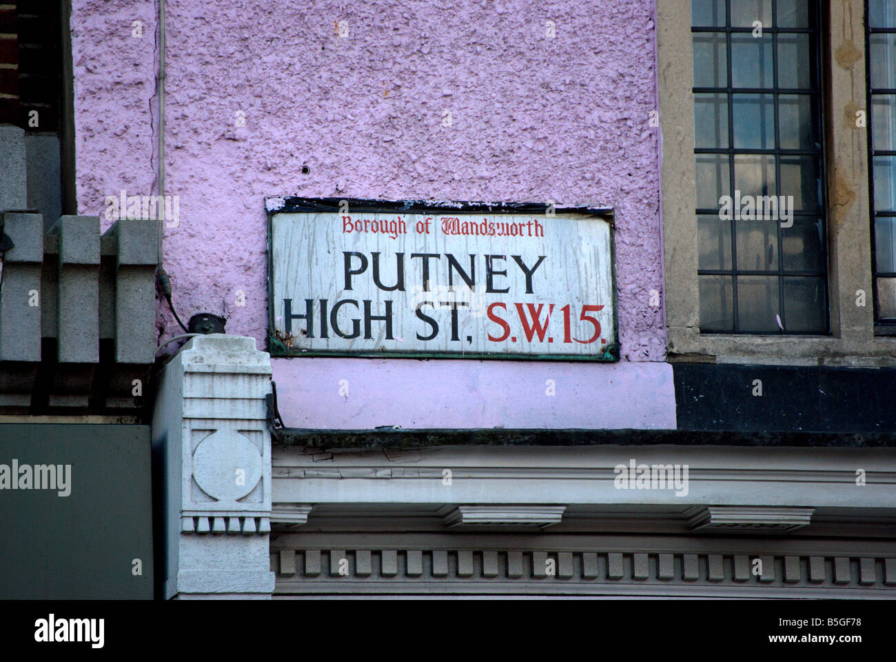 sign for putney high street, in the borough of wandsworth, london ...