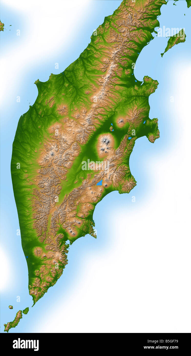 Kamchatka volcano map hi-res stock photography and images - Alamy