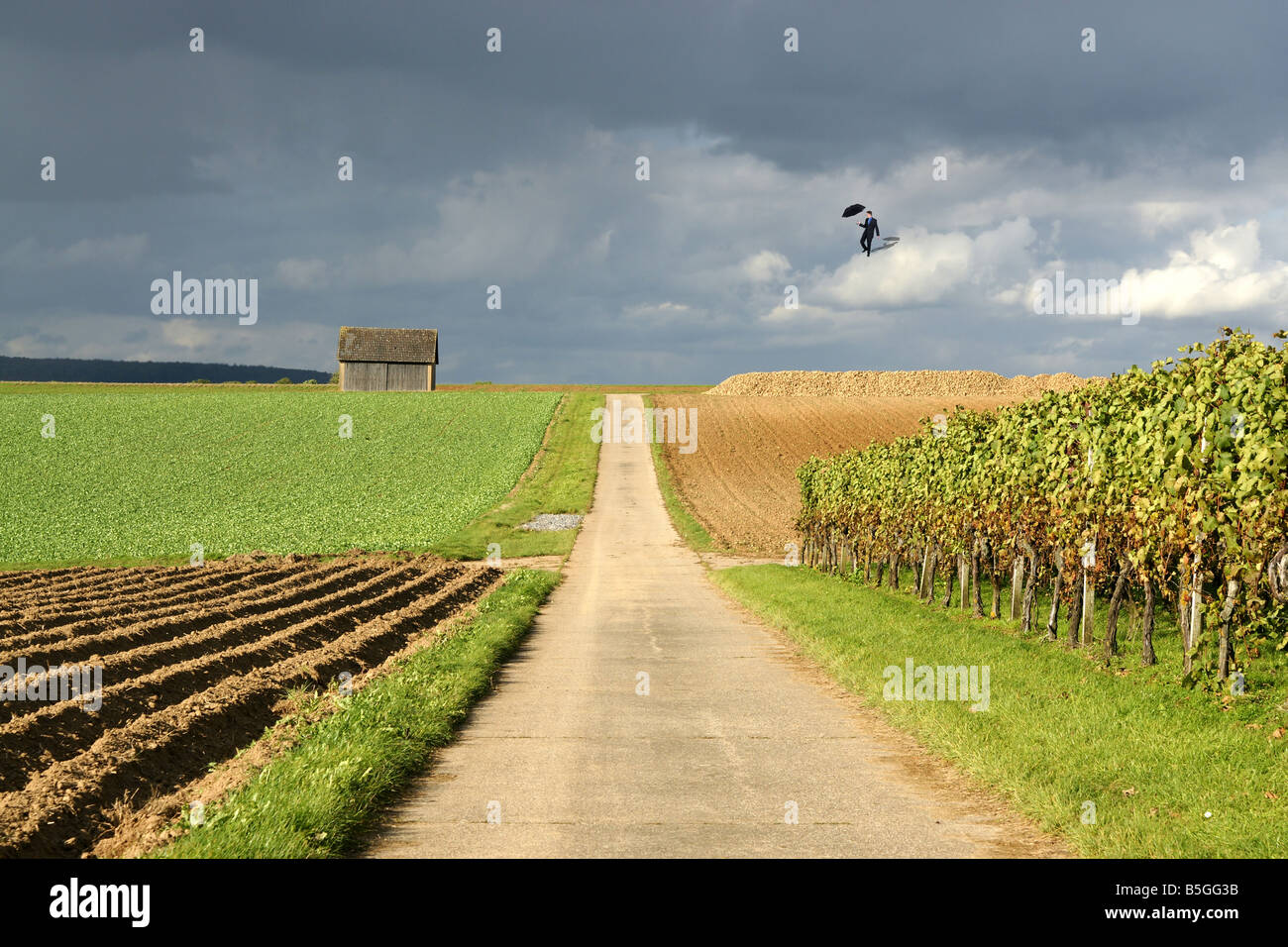 Man dancing with umbrella hi-res stock photography and images - Alamy