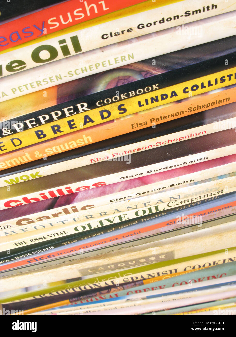 Stack of cookery books hi-res stock photography and images - Alamy
