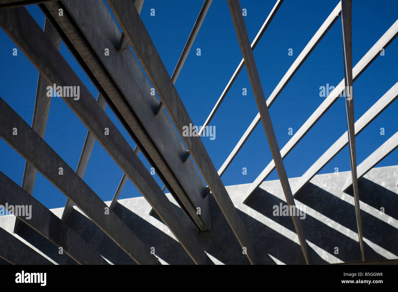 Arbor shade done in modern architectural style Stock Photo - Alamy