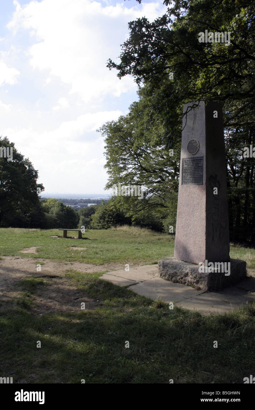 Greenwhich Meridian Pole Hill Stock Photo - Alamy
