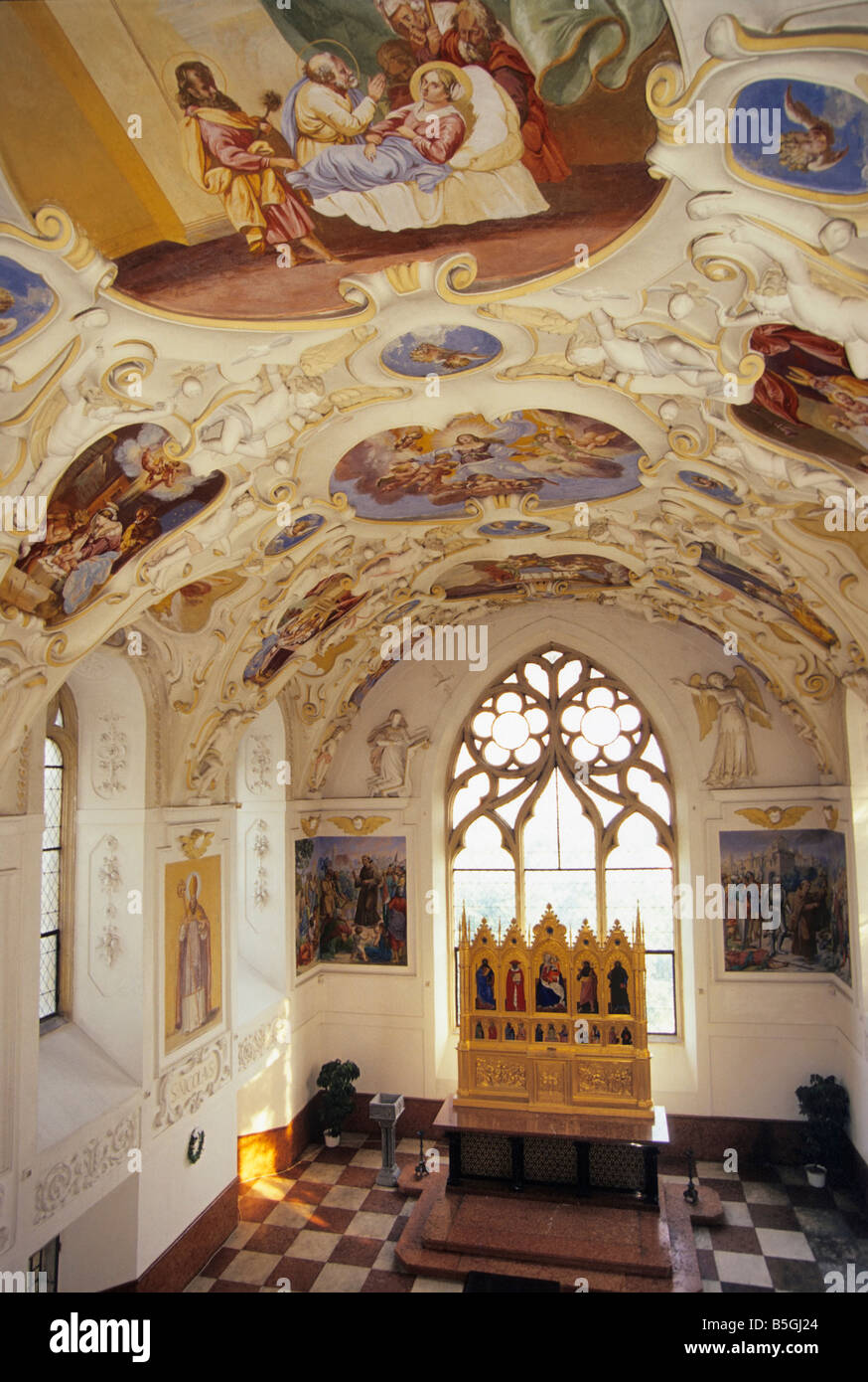 Chapel interior at Bojnice Castle Slovakia Stock Photo - Alamy