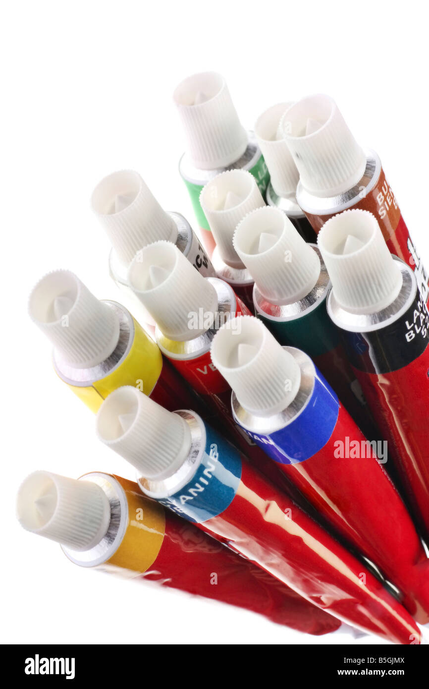 assorted colors of artists paints Stock Photo - Alamy
