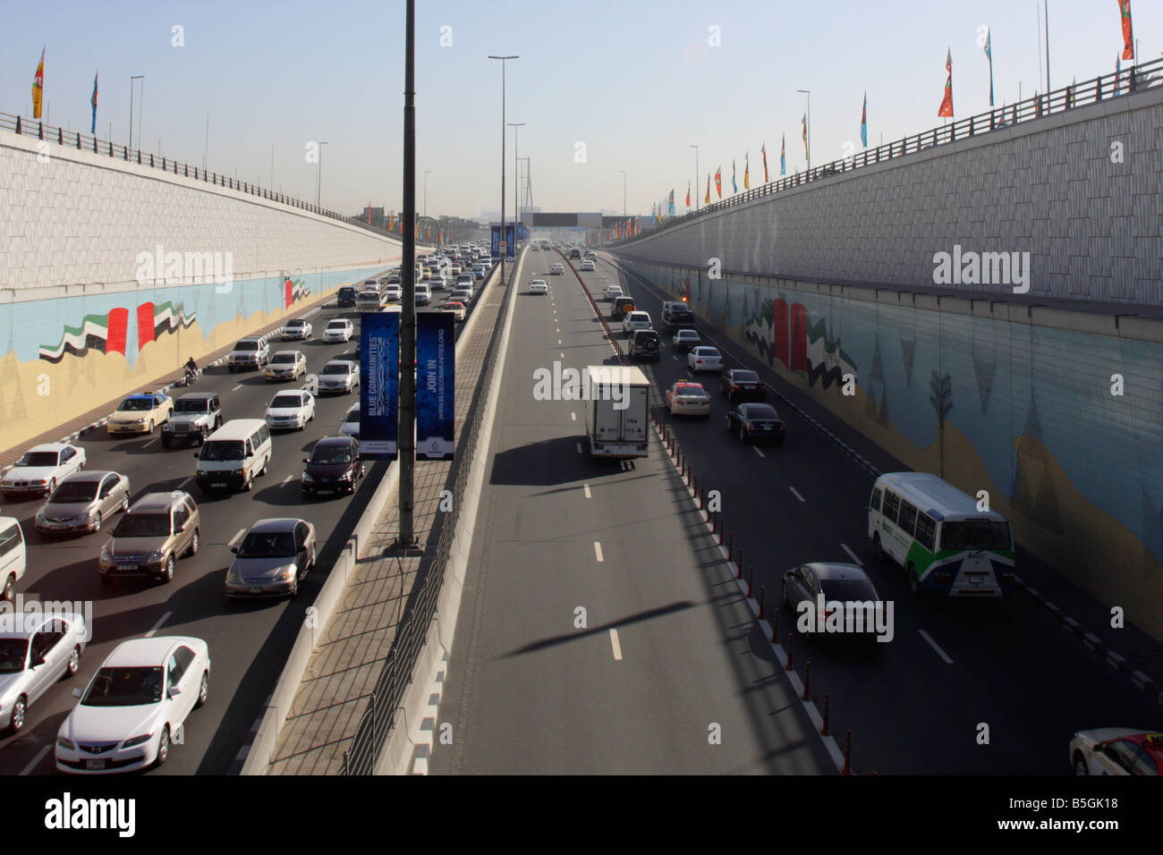 RUSH HOUR IN DUBAI Stock Photo - Alamy