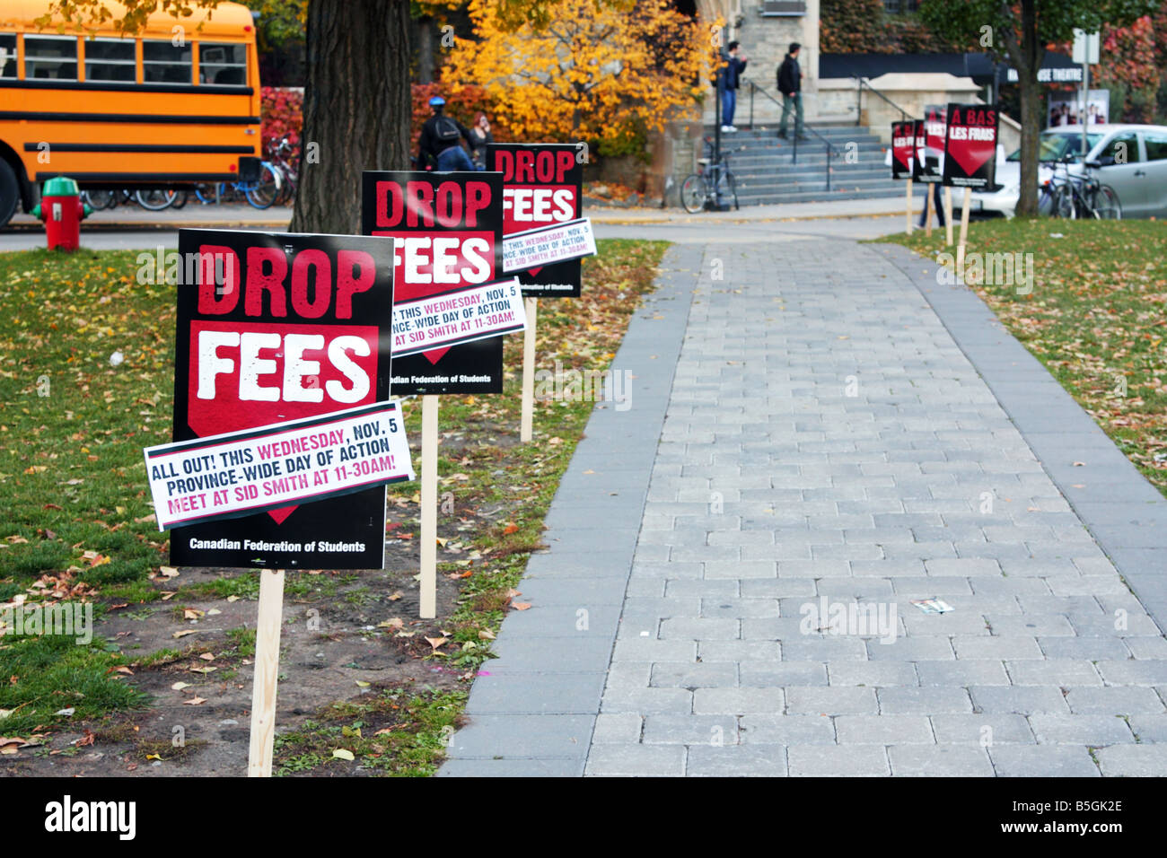 Ontario students signed fifty thousand petitions demanding on reduction ...