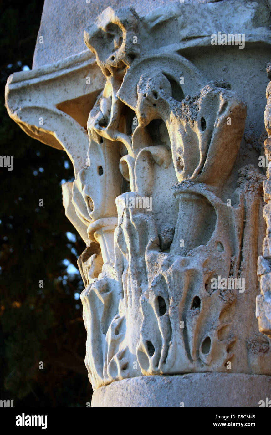 Detail of the ancient column, Rome, Italy Stock Photo - Alamy