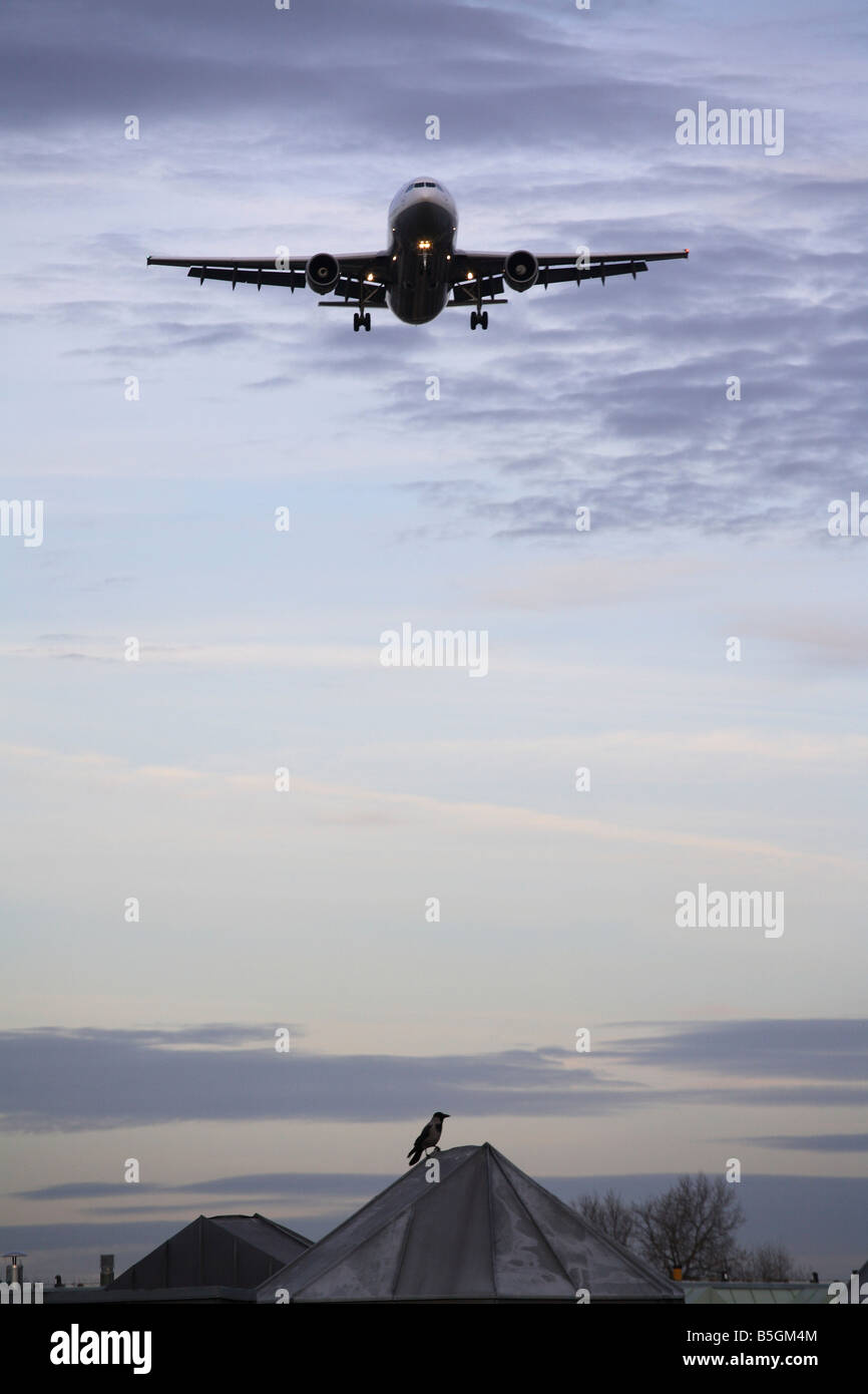 Fly over city plane hi-res stock photography and images - Alamy