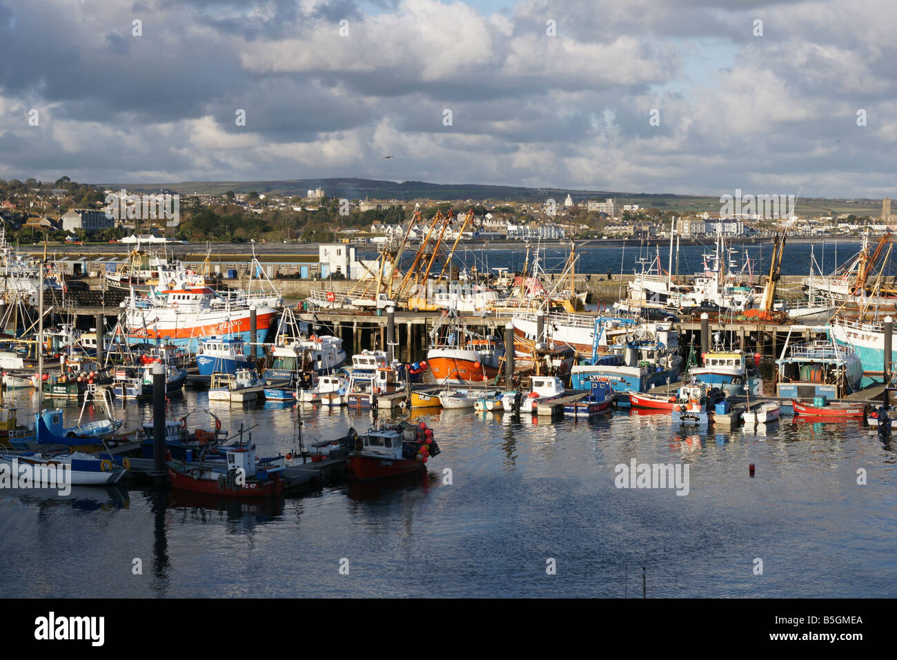 Newlyn Harbour Cornwall England Stock Photo - Alamy