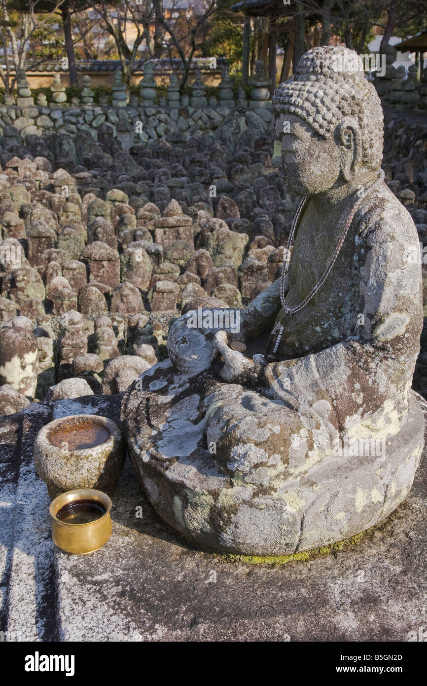 Kyoto City Japan Adashino Nenbutsu ji Temple Buddha statue with 8000 ...
