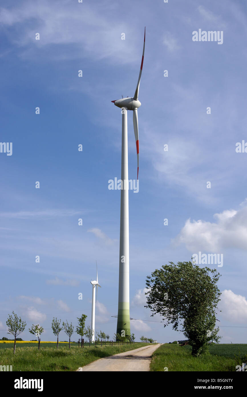 sideview of wind generator Stock Photo - Alamy