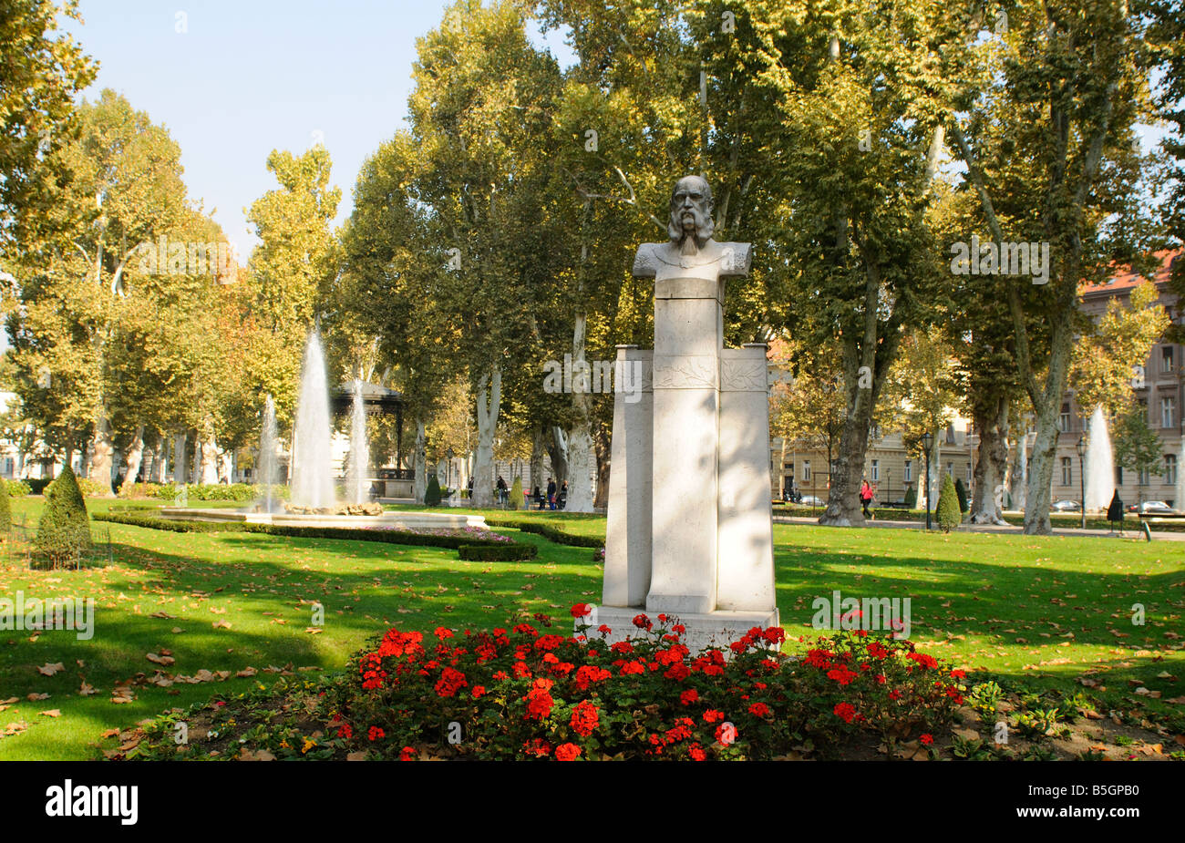 Zrinjevac Park in the centre of Zagreb Croatia Stock Photo - Alamy