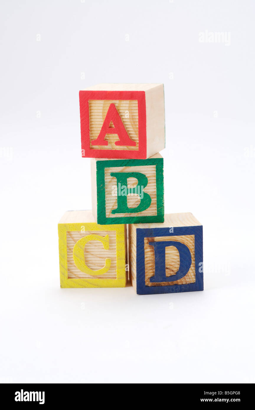 Alphabet blocks stack hi-res stock photography and images - Alamy
