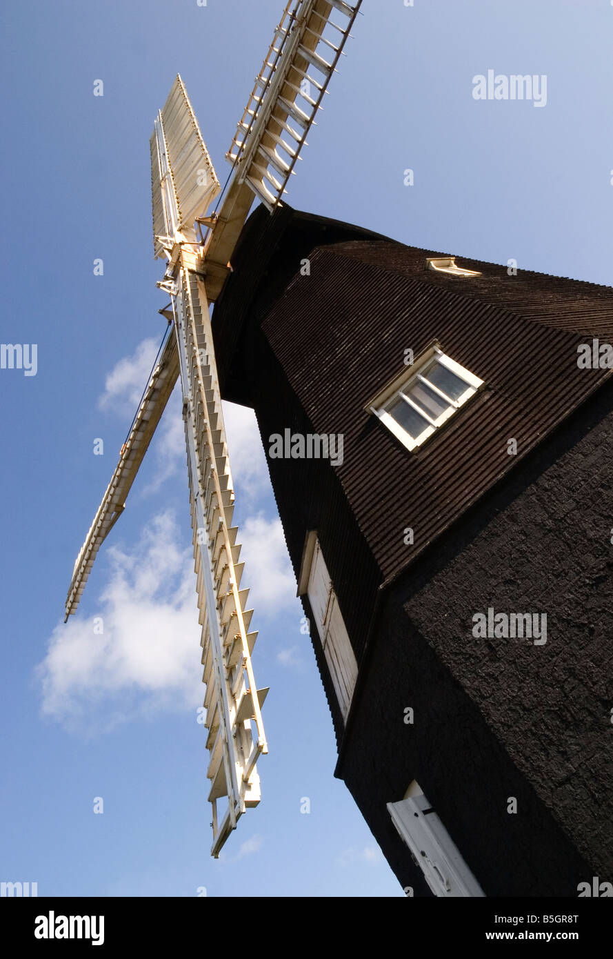 Windmill at Sarre Stock Photo - Alamy
