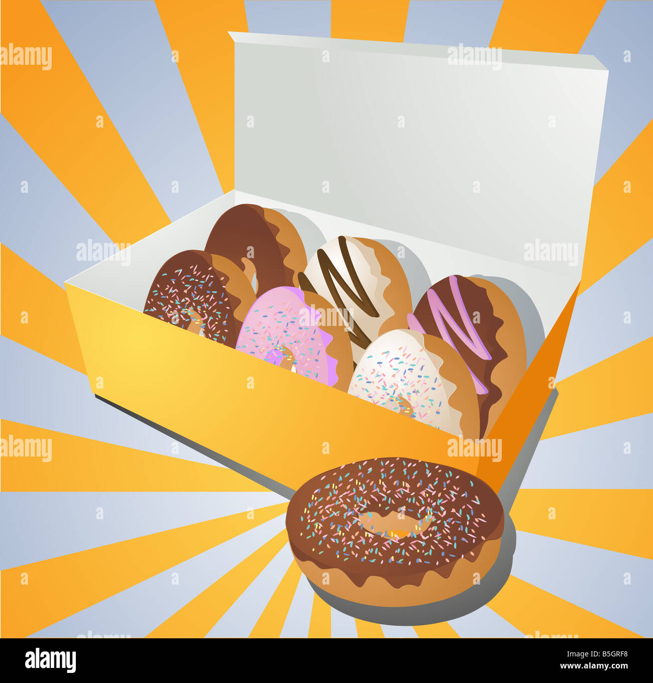 Boxed donuts hi-res stock photography and images - Alamy