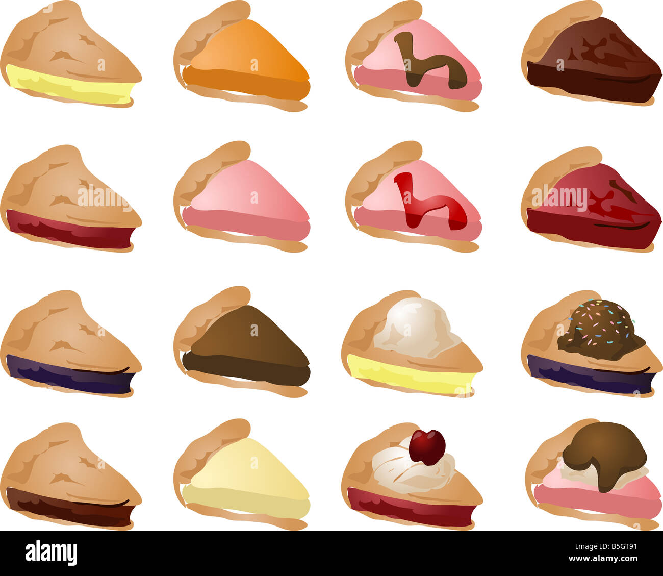 Variety of pies and toppings Mix and match to create your own ...