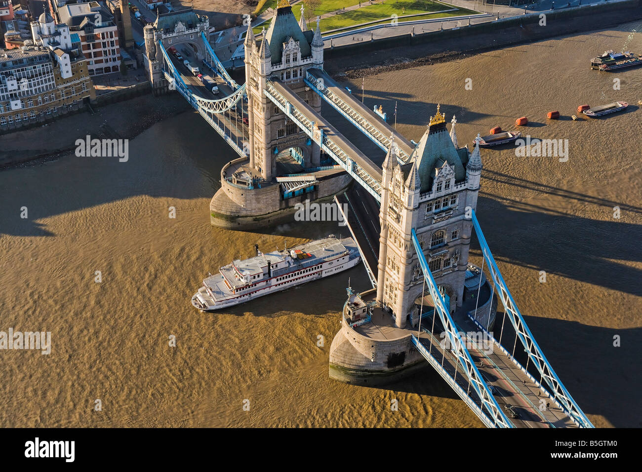 Aerial view of Tower bridge, London Stock Photo - Alamy