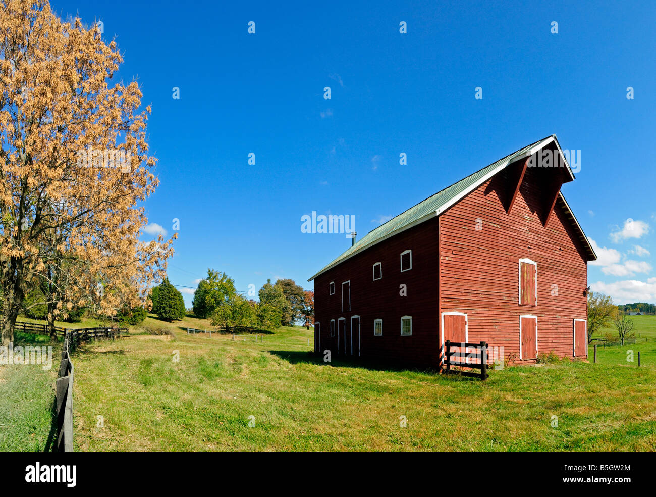 Farm in the Virginia countryside Fosters Branch Road between Eastham ...