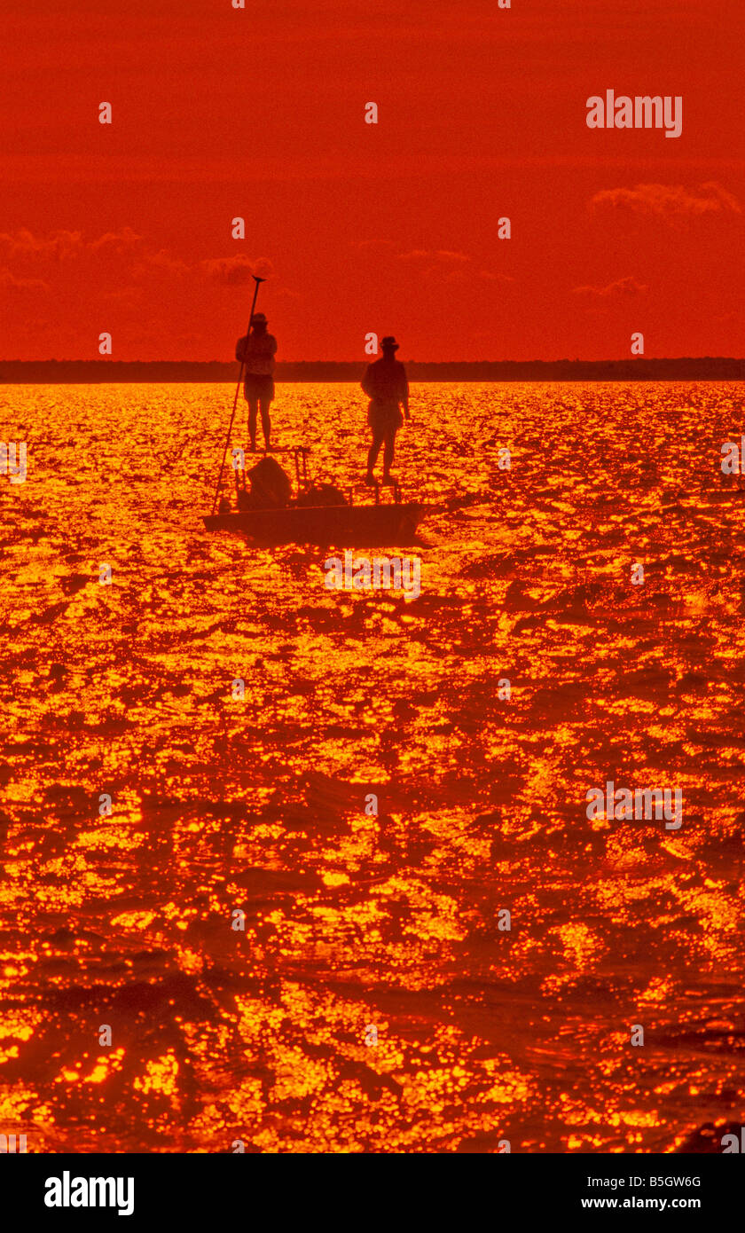 Florida saltwater angling guide poles shallow draft flats boat through ...