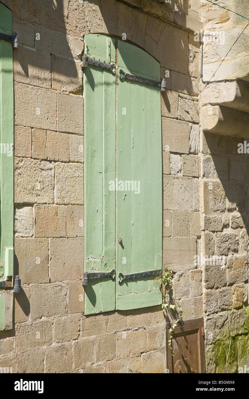 window with closed shutters Stock Photo - Alamy