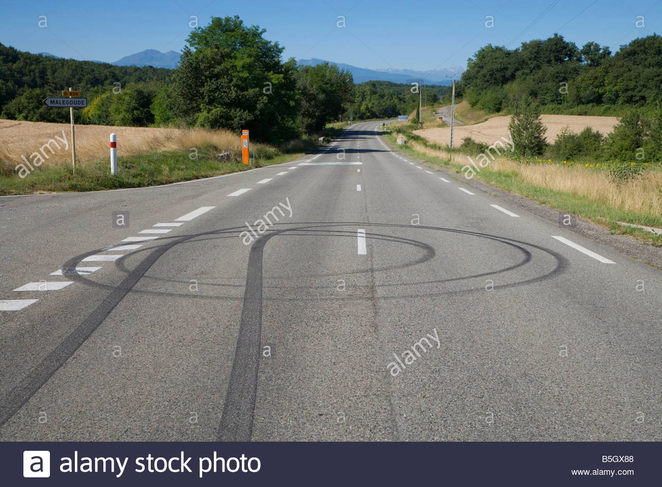 Skid Marks Stock Photos & Skid Marks Stock Images - Alamy