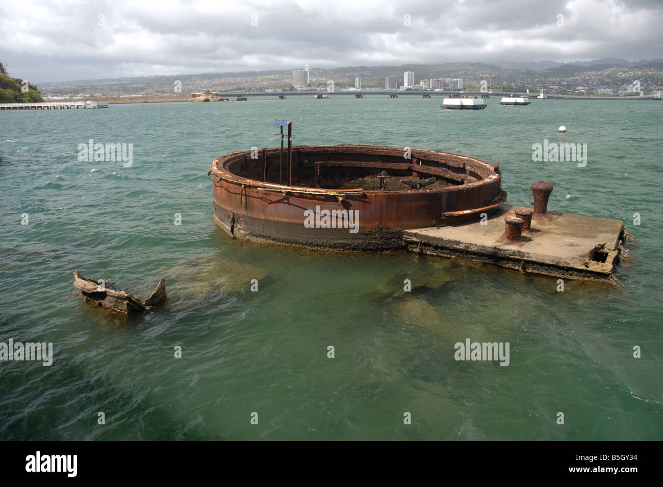 USS Arizona Gun Turret Stock Photo - Alamy