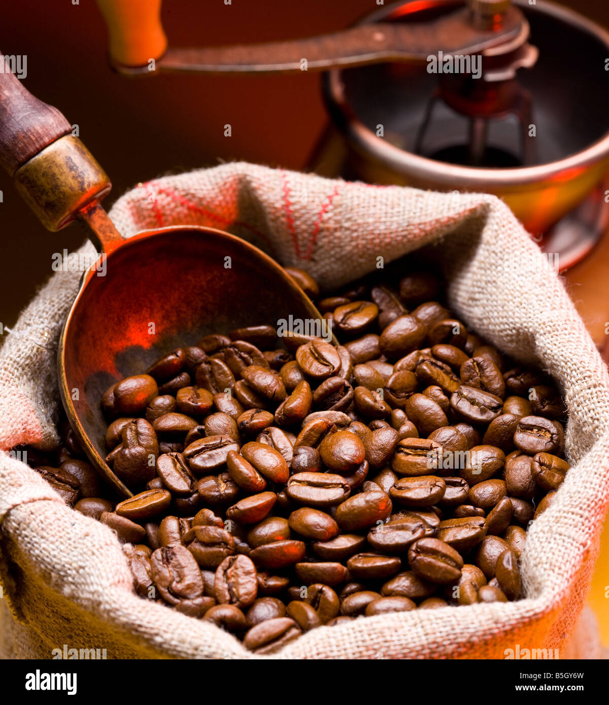 coffee is in a sack Stock Photo - Alamy