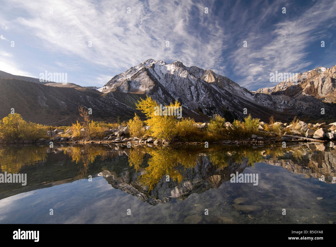 Fall Color at Convict Lake, California Stock Photo - Alamy