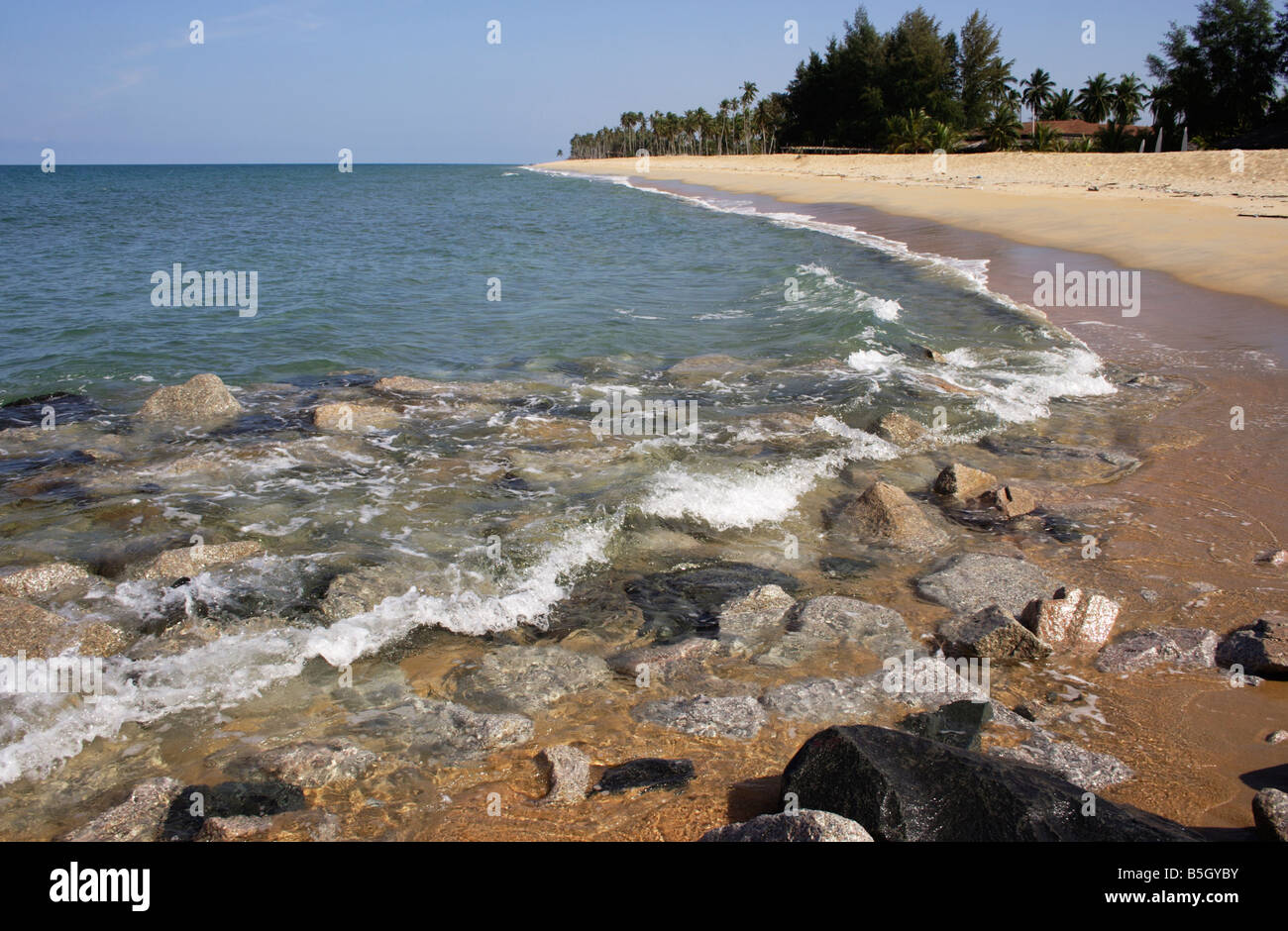 Tropical beach at Marang in Terengganu, Malaysia Stock Photo - Alamy