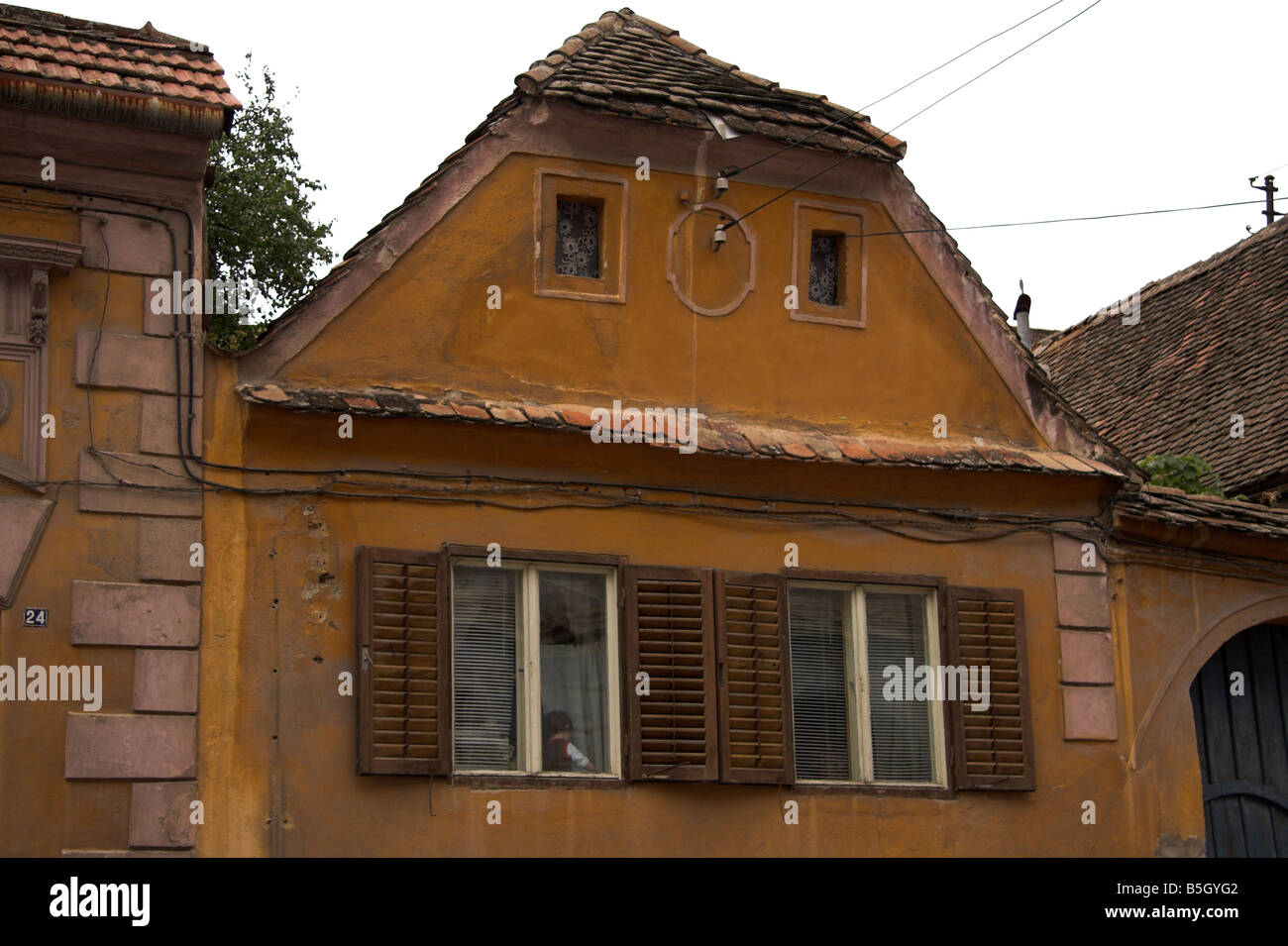 Medieval house, Sibiu, Transylvania, Romania Stock Photo - Alamy