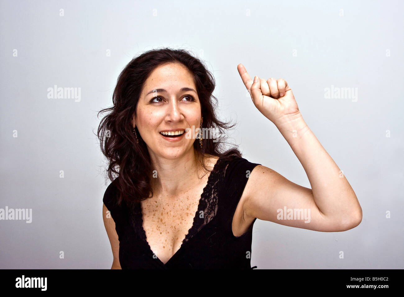 Woman having a brilliant idea Stock Photo - Alamy